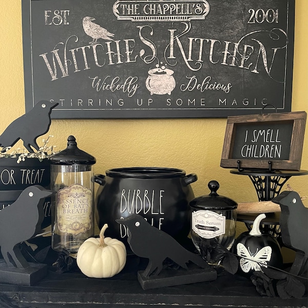 Personalized Witches Kitchen Sign, Stirring up Magic, Kitchen Wall ...