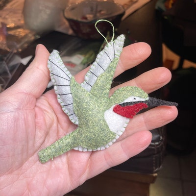 Hummingbird Sewing Pattern PDF, Felt Hummingbird, DIY Hummingbird ...