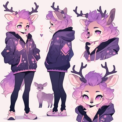 Furry Couple Commission Digital Painting Masterpiece Couple Fursona ...