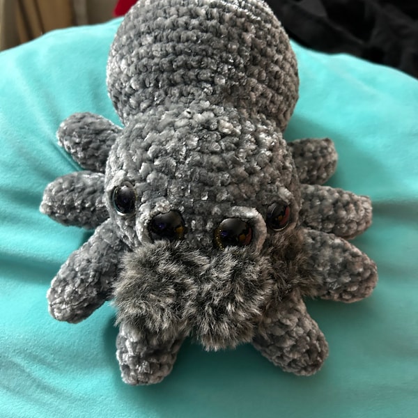 Extra Large Crochet Spider Plush | Amigurumi Spider | Spider Plushy ...