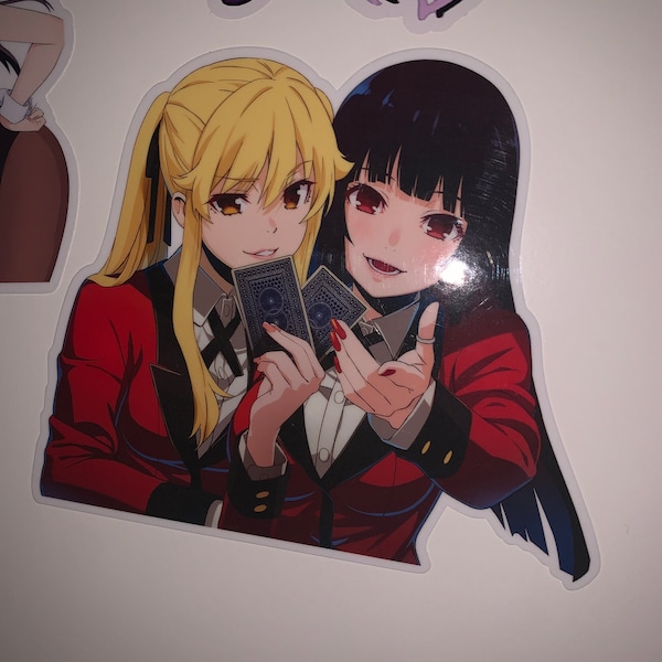 Yumeko and Mary Vinyl Sticker Love, Kakegurui Anime Stickers Laptop ...