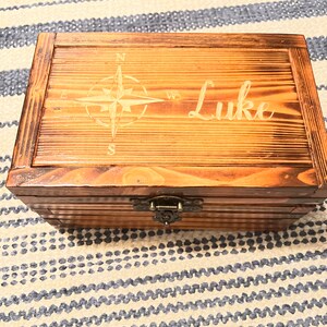 USMC Memory Box for Marines and Veterans, A Large Wooden Box ...