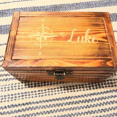 USMC Memory Box for Marines and Veterans, A Large Wooden Box ...