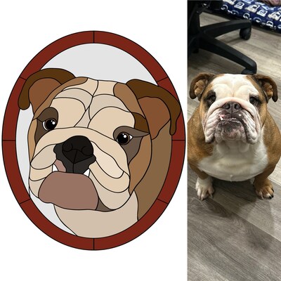 PATTERN Orchid Oval Panel Stained Glass Pattern PDF Digital Download ...