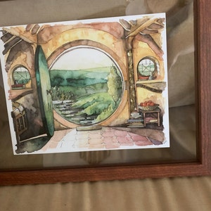 Bag End Painting Watercolor Painting Bag End Art Lord - Etsy