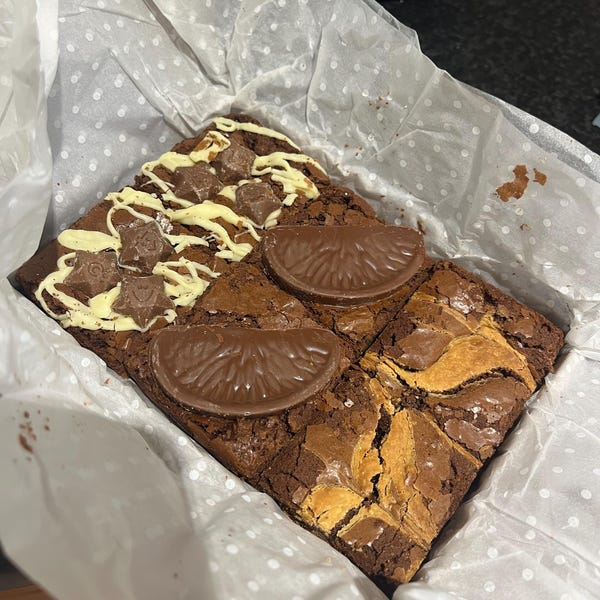 Postbox Brownie Slab Fully Loaded Kinder Postal Letterbox Brownie Slab ...
