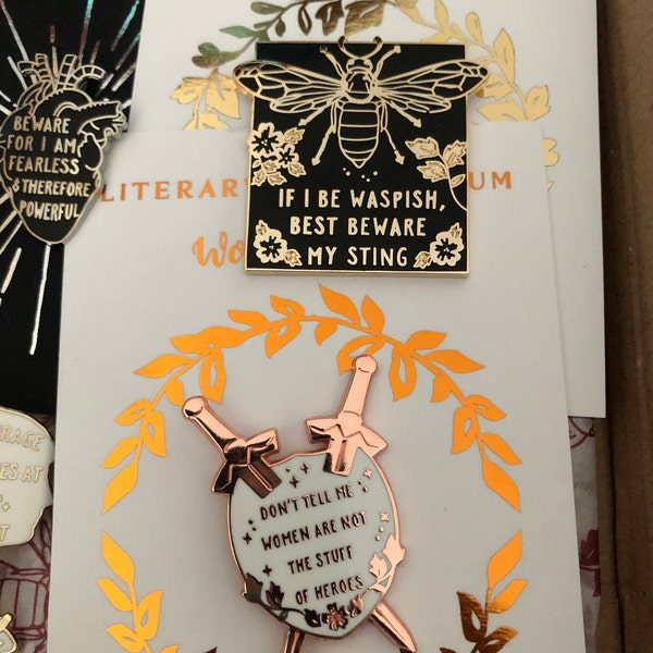 Qiu Jin Enamel Pin - Women Poets Pin Collection - Book Lover - Feminist ...