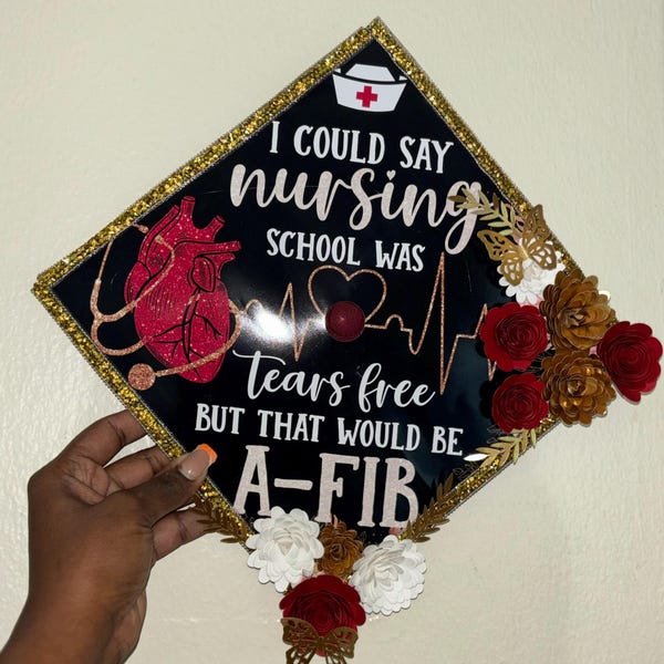 Personalized Nicu Nurse Graduation Cap, Custom Nursing Grad Cap Topper ...