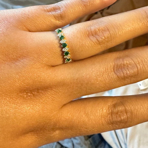 Sami Jewels Emerald Ring, Gemstone Ring, Emerald Jewelry, Gift for Her ...