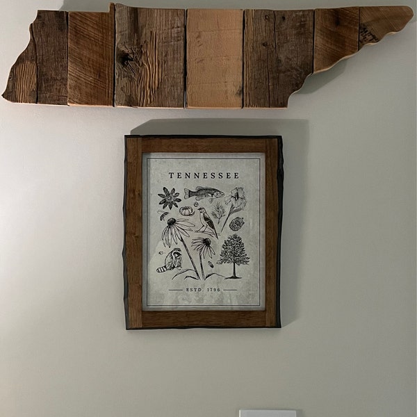 TN State Symbols Art Print 11"x14" - Etsy