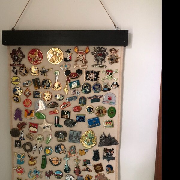 Pin Badge Display / Blank Canvas Wall Hanging / Enamel Pin Holder / HTV ...