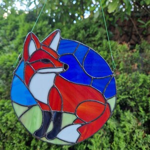 Fox Stained Glass Pattern, Stained Glass Patterns, Digital Download ...