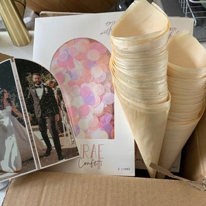 Flower Confetti Cones Biodegradable Confetti Dried Flower Wedding ...