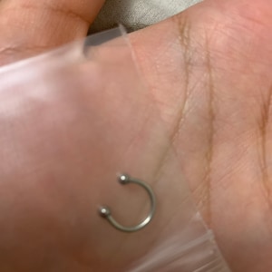 Titanium Conch Ring With One Side Swarovski Jewelled Cz Micro | Etsy