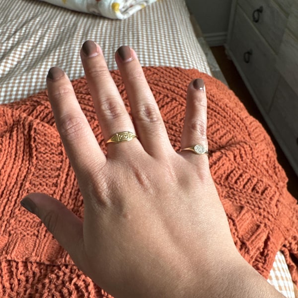 Fidget Gold Ring | Quran Jewelry | 18k Gold Plated Jewelry | Waterproof ...