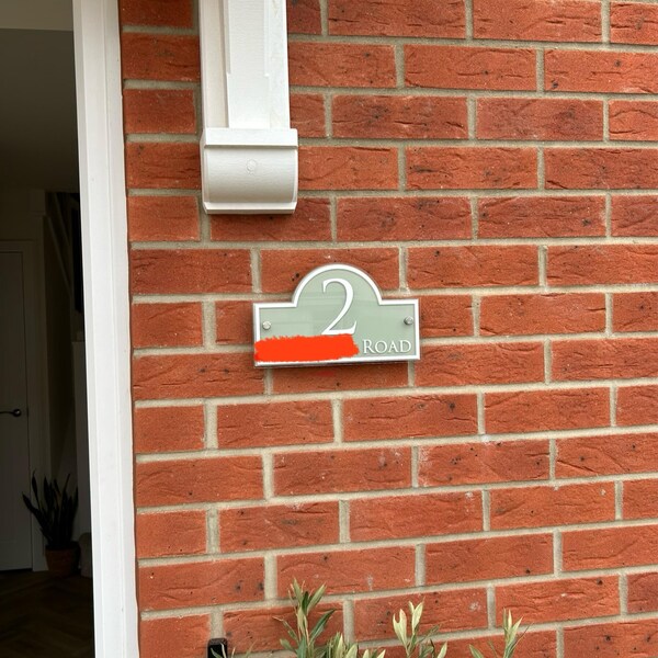 Traditional House Number Signs & Address Plaques in Sage Green - Etsy UK