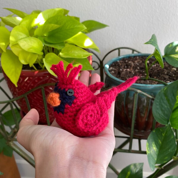 Lifelike Cardinal Bird Crochet Pattern - Etsy