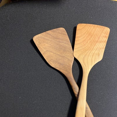 Elegant Cooking Spatula, Black Walnut, Pear, Plum, Walnut Spatula ...