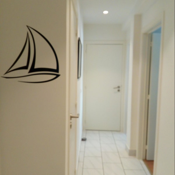 Decal Sticker Sailing Boat Adventure Open Sea Yacht Sea Sports ...