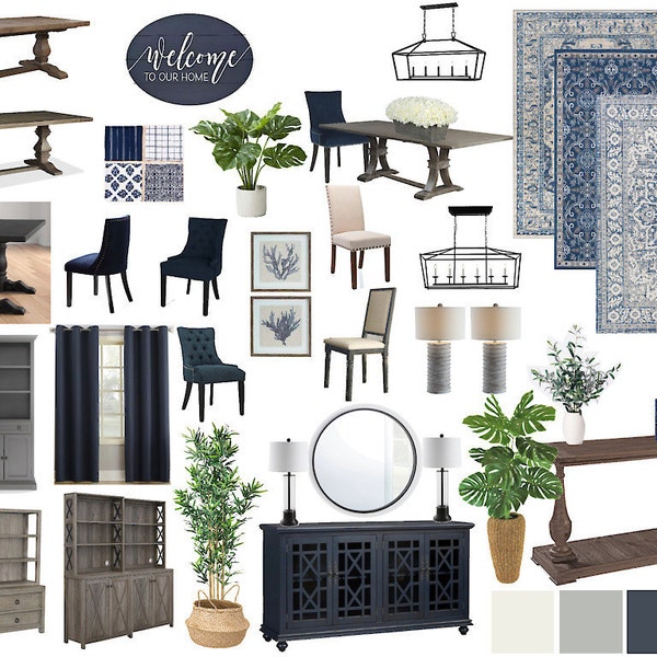 Beach House Paint Color Scheme, Premade Paint Palette, Sherwin Williams ...