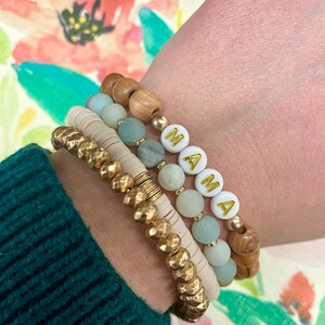 Mimi Bracelet Stack Custom Word Bracelet Set of 4 Bracelets - Etsy