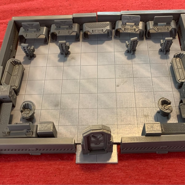 Map Building Walls Tile Set | Sci Fi Style | Scatter Terrian Scenery ...