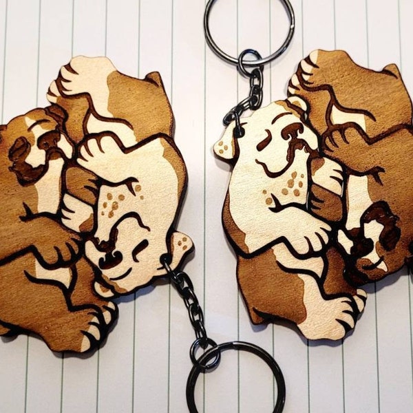 Custom Animal Interlocking Keychains - Etsy