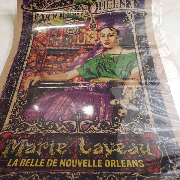 New Orleans Voodoo Queen Marie Laveau. 12x18. Kraft Paper. American ...