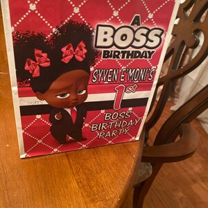 Boss Birthday Gift Bag-boss Baby Birthday-boss Baby Party-boss | Etsy