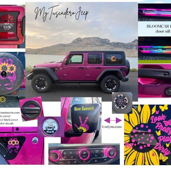 Holographic Crystal Jeep Emblem Sticker Decal, Wrangler JK, TJ, JL ...