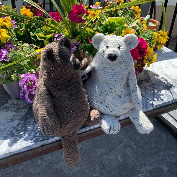 Crochet Pattern, Chunky Benji the Bear, Step by Step US Terms DIY ...