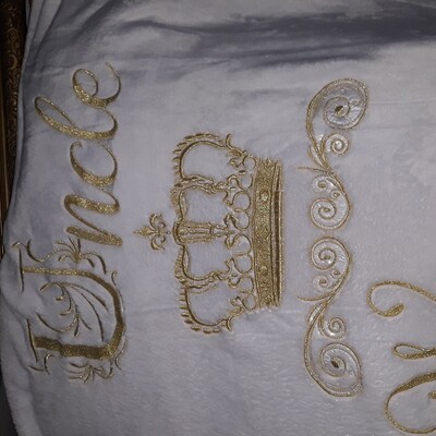 Big Crown and Pattern Machine Embroidery Design Instantly Download - Etsy