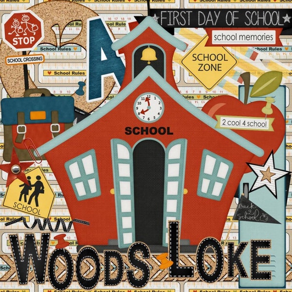 Smarty Pants School Digital Scrapbooking Kit for Digi Scrapping and ...