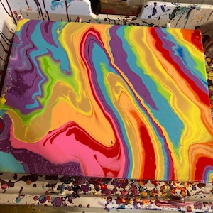 Split Dustpan for Acrylic Pouring With Compartments / Slots - Etsy