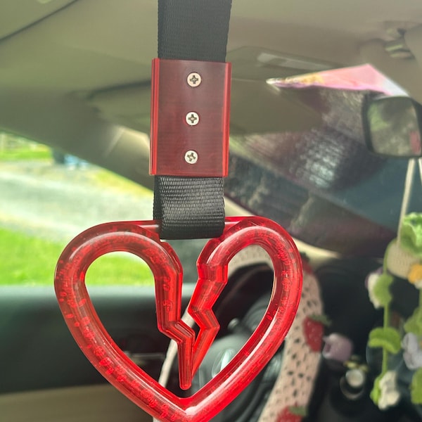 Broken Heart Tsurikawa | JDM Pull Handle Tow Hook Decoration for Drift ...