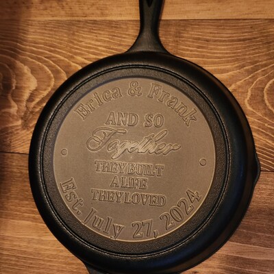 Personalized/custom Cast Iron Skillet - Etsy