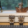 Student Cute Gift Handmade Wooden Robot , Sculpture, Quirky Decor ...
