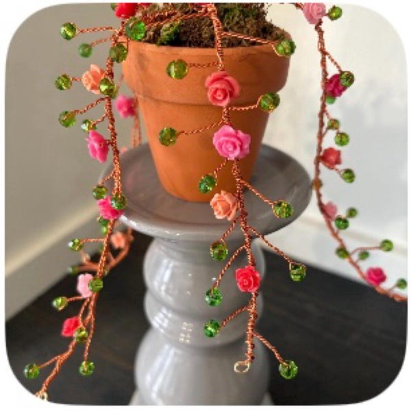Beaded Succulent Suncatcher Plant, Forever Succulent, String of Pearls ...