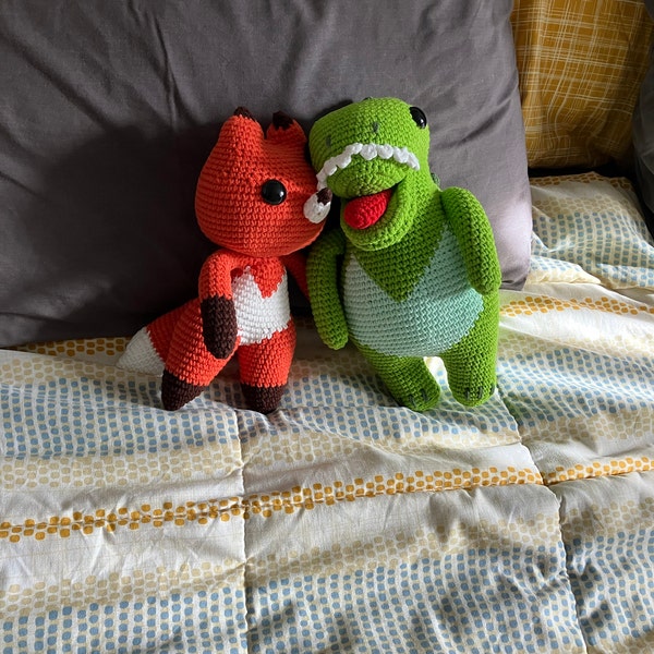 Crochet Amigurumi Knitted Plushies Simulation Purple Pink Yellow ...