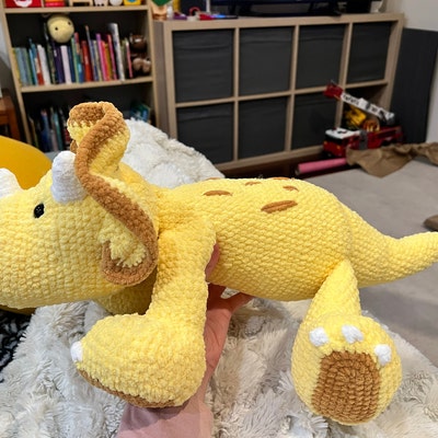 Amigurumi Crochet Pattern Sumo the Triceratops Dinosaur - Etsy