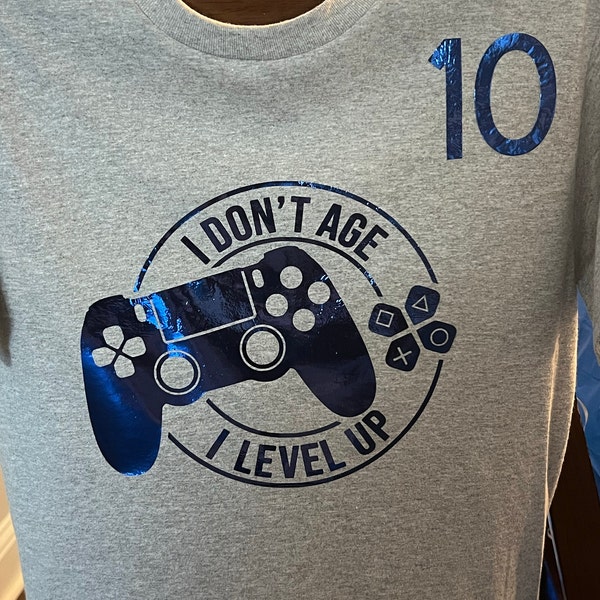 I Don't Age I Just Level up Svg, Gaming Svg, Gamer Birthday Svg, Gamer ...
