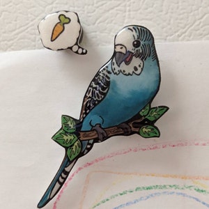 Budgie Magnet: Gift for Parakeet Bird Lovers, Vet Techs, Veterinarians ...