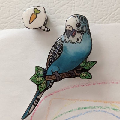 Budgie Magnet: Gift for Parakeet Bird Lovers, Vet Techs, Veterinarians ...