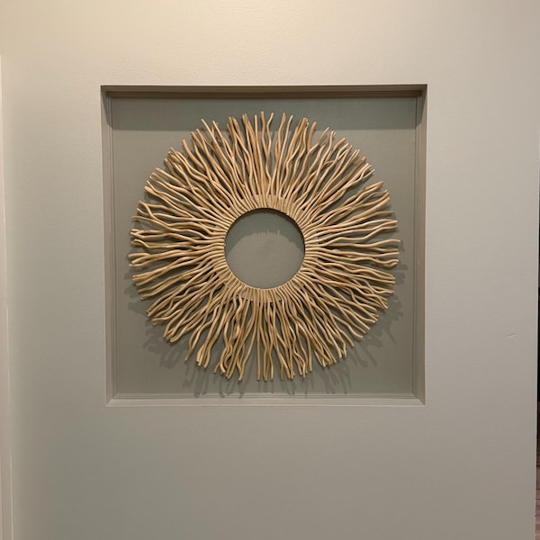 Authentic Mulberry Wall Decor-round Sunburst Decoration-handcrafted ...