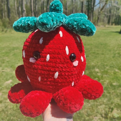 Strawberry Octopus Crochet Pattern PDF - Etsy