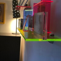 Orange Perspex Acrylic Shelves for Interiors Wall Clamps - Etsy Canada