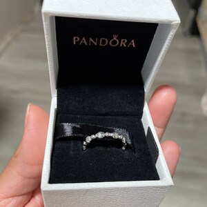 Sterling Silver New Pandora Sparkling Marquise Double Wishbone | Etsy