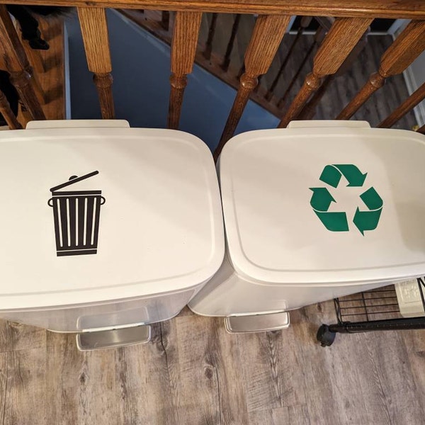 Trash, Recycle, AND Compost Stickers | Decals | Label | Vinyl | Trash ...