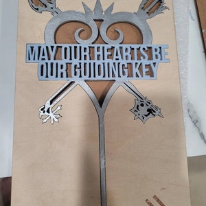 Kingdom Hearts Kairi and Sora Cake Topper Wooden Wedding Cake Topper ...