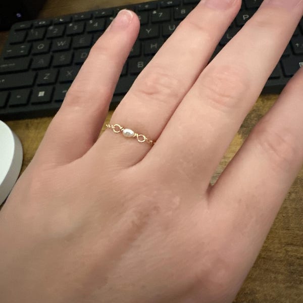 Pressed Flower Ring Cottagecore Floral Ring 14K Gold Filled Ring ...